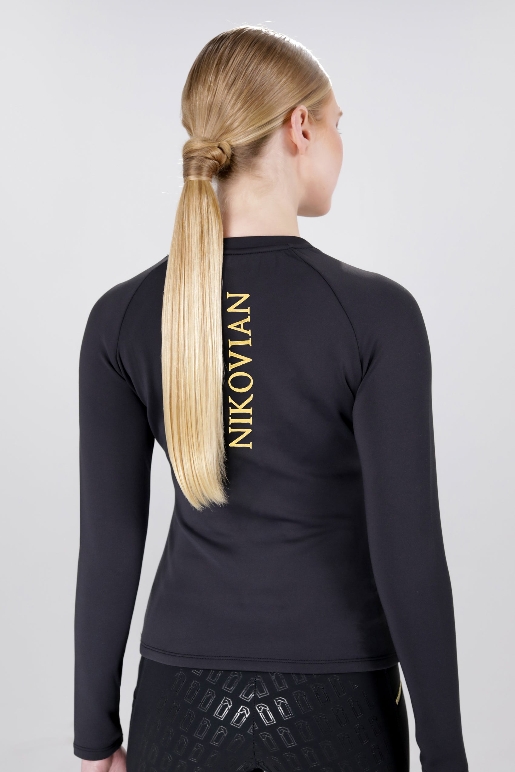 Black Base Layer | Modern Horse Riding Gear | Nikovian Equestrian