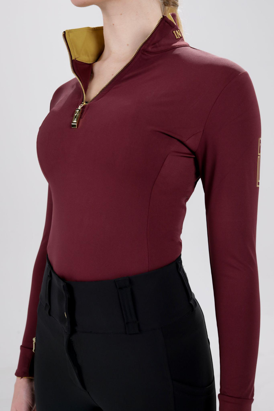 Maroon Riding Quarter Zip